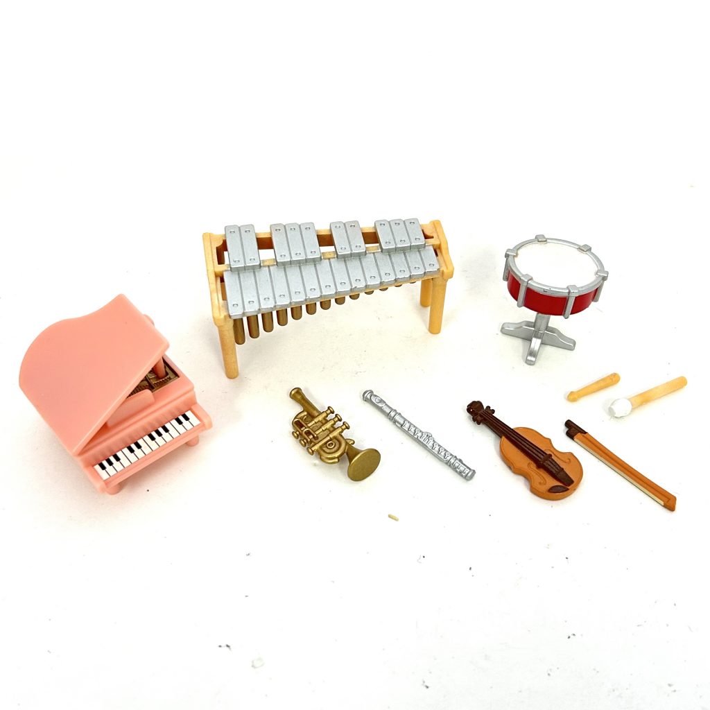 [Used] MUSICAL INSTRUMENT SET Epoch Japan Sylvanian Families Calico ...