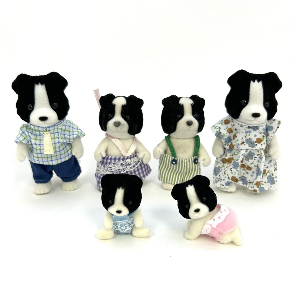 [Used] 35th Anniversary BORDER COLLIE FAMILY Japan Sylvanian Families ...