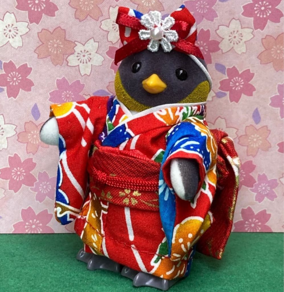 HANDMADE RED KIMONO FOR PINGUIN MOTHER Epoch Does not apply