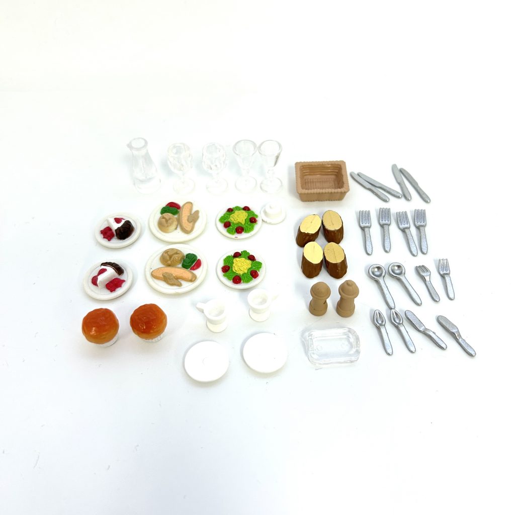 [Used] DINNER SET Epoch Japan KA-409 Sylvanian Families Calico Critters