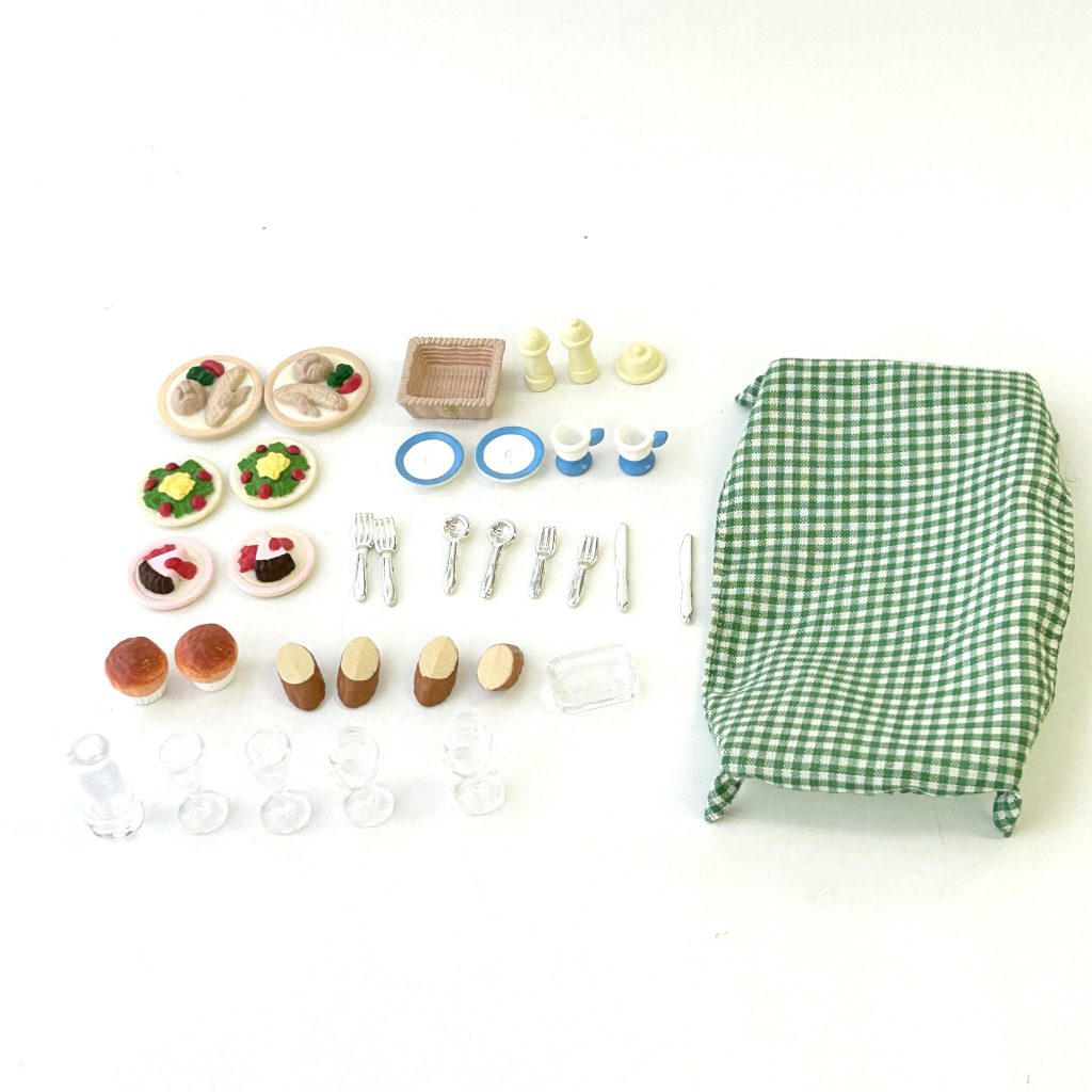 [Used] DINNER SET Epoch Japan MI-16 Sylvanian Families Calico Critters