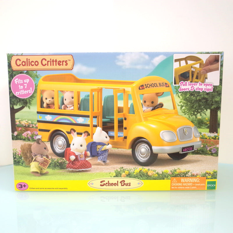Calico Critters SCHOOL BUS Epoch CC1466 Sylvanian Families Sylvanian ...